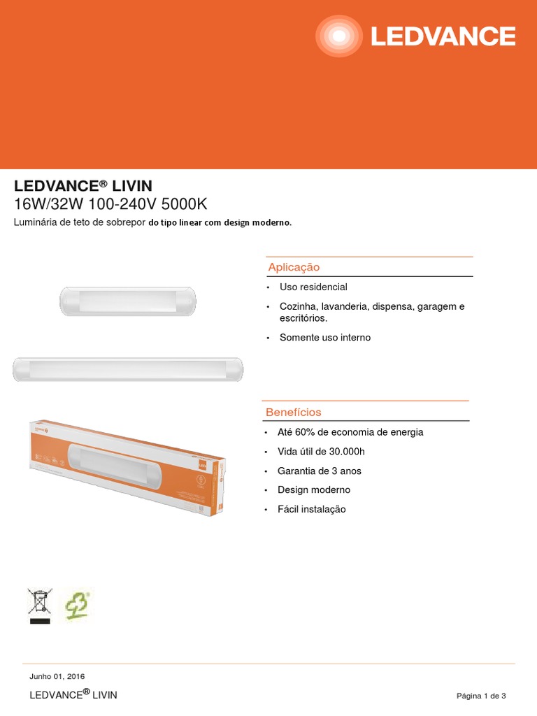 Data Sheet Ledvance Livin | PDF | Natureza | Science