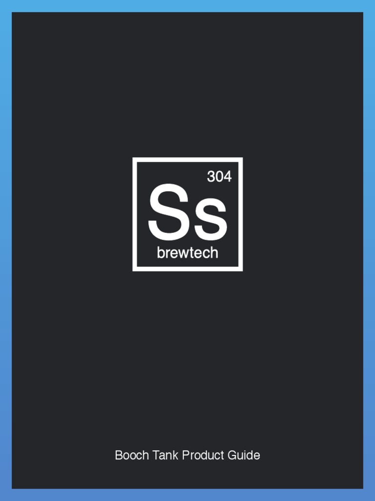 Booch Tank Product Guide | PDF | Valve | Stainless Steel