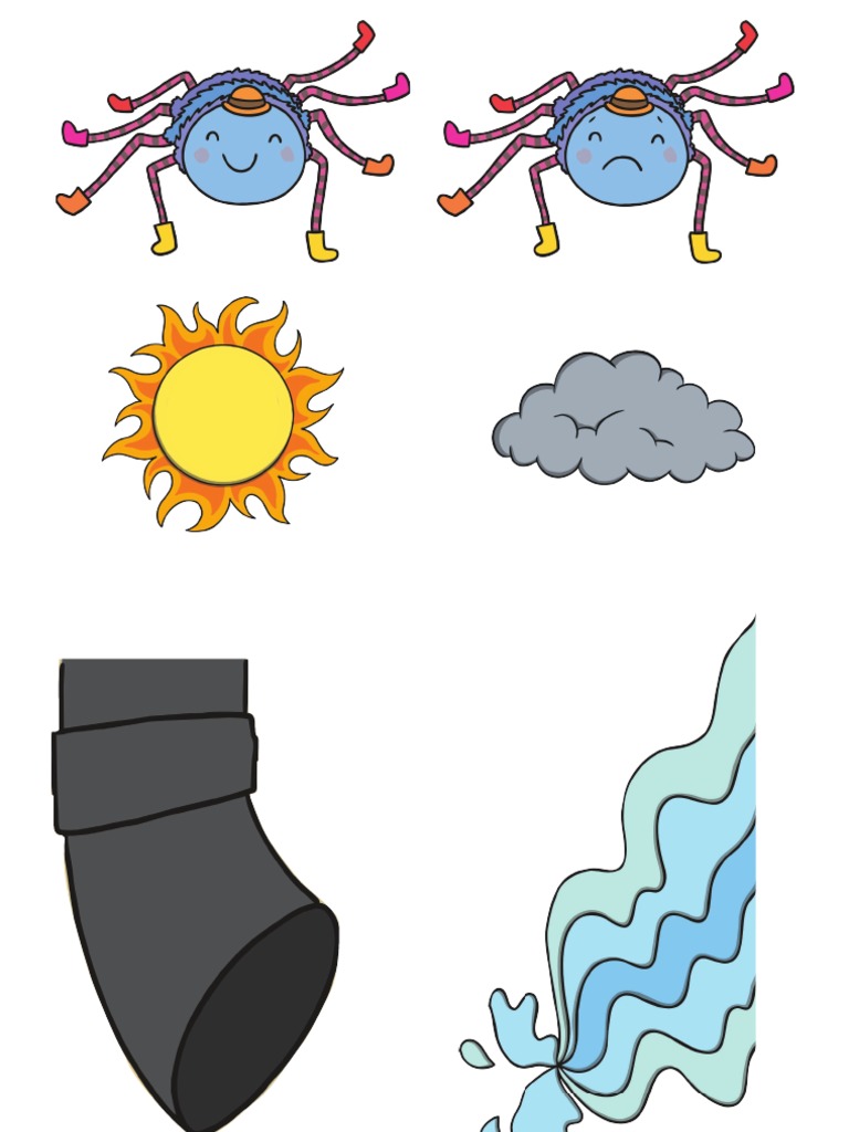 Incy Wincy Spider Stick Puppets (Pre-School Activity) | PDF