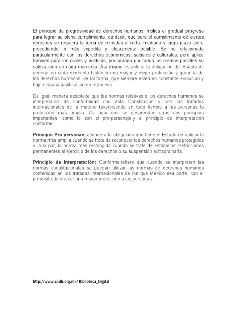 Principio de Progresividad | PDF