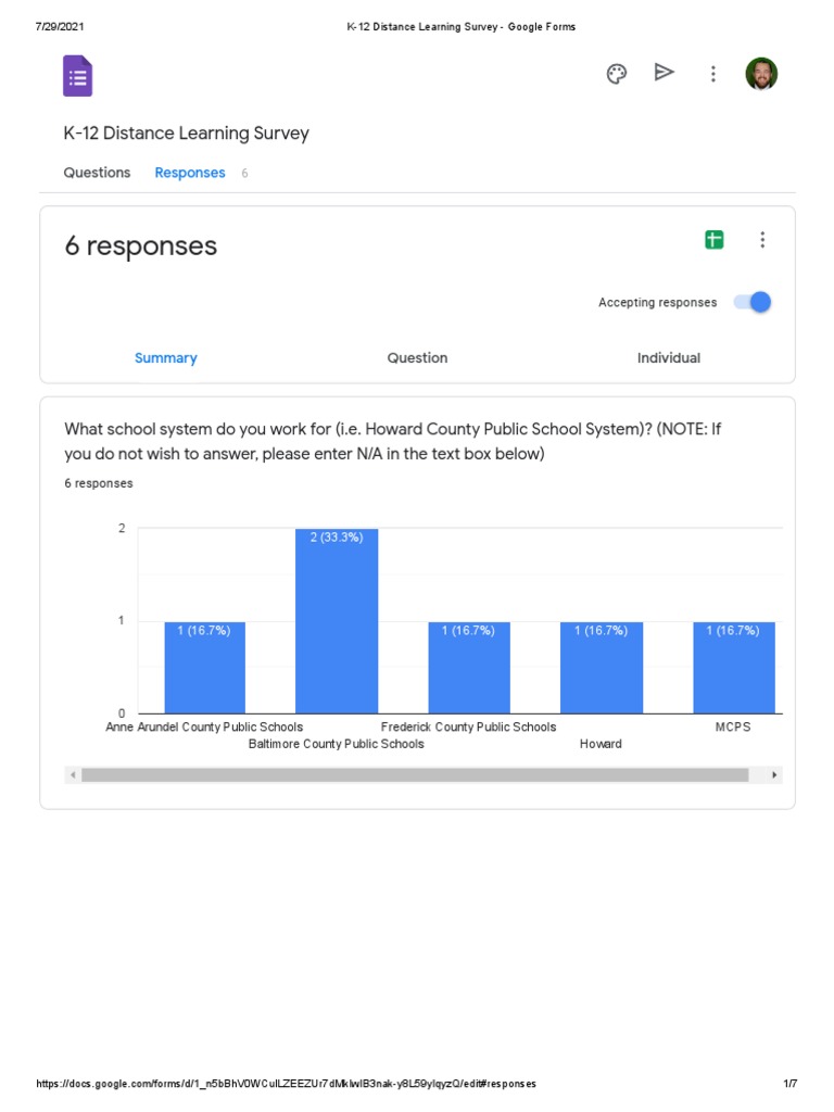 k-12 Distance Learning Survey - Google Forms | PDF | Distance Education ...