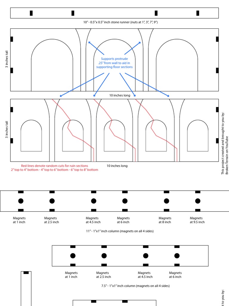 Modular Magnetic Terrain (Plans+templates) | PDF | Building ...