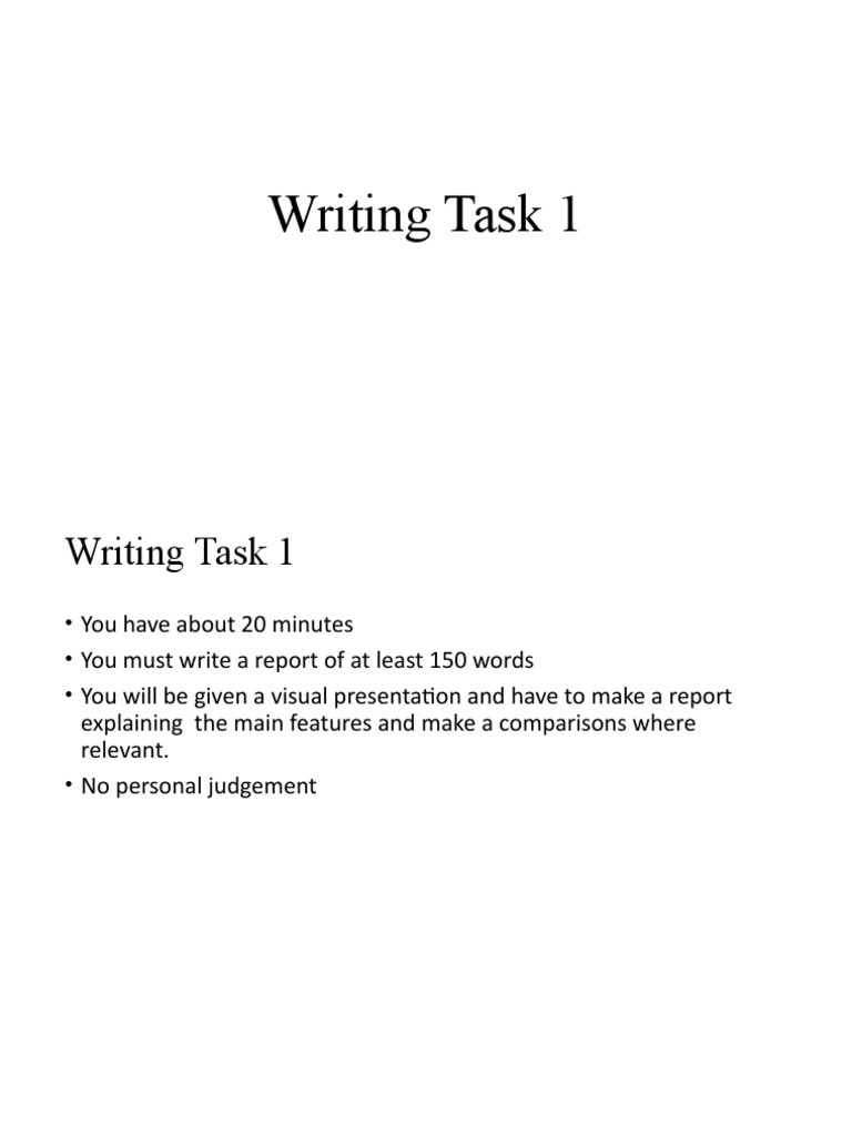 Writing Task 1 For IELTS Summary | PDF | Question | Human Communication