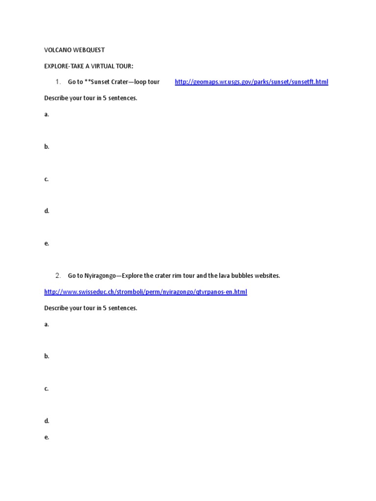 Volcano Webquest #1 - Arya Soni | PDF