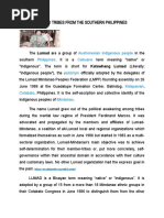 History of The Higaonon Tribe | PDF | Mindanao