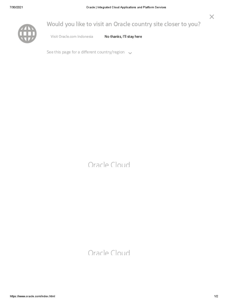 Oracle Integrated Cloud Applications and Platform Services | PDF ...