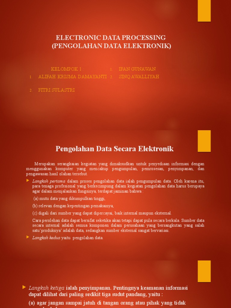 Electronic Data Processing | PDF | Komputer