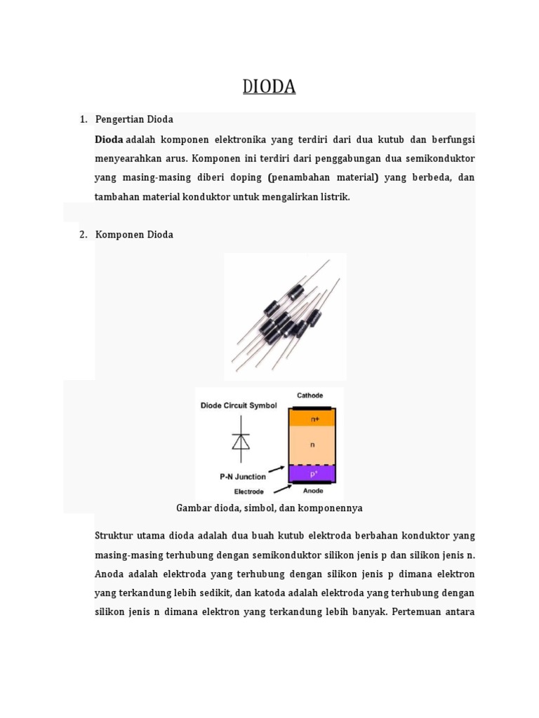 Dioda Penyearah | PDF | Sains & Matematika
