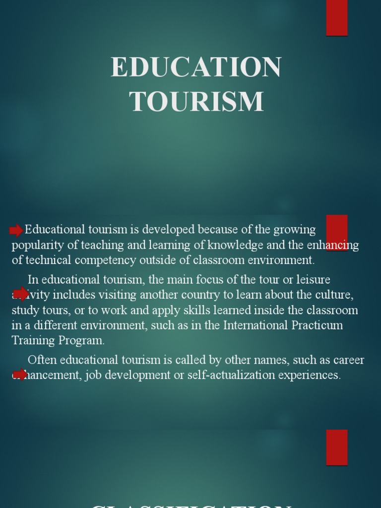 Education Tourism | PDF | Tourism | Learning