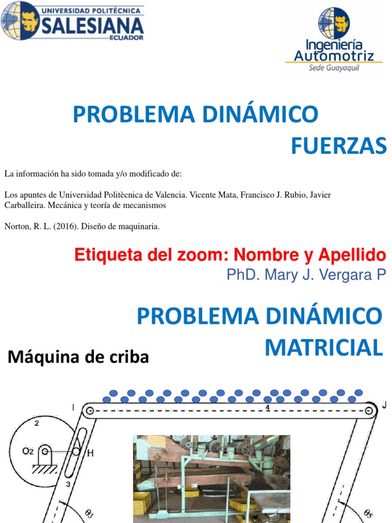 Maquina de Cernir | PDF | Sistema de ecuaciones lineales | Ecuaciones