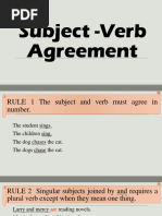 24 Rules of Subject-Verb Agreement | PDF | Grammatical Number | Plural