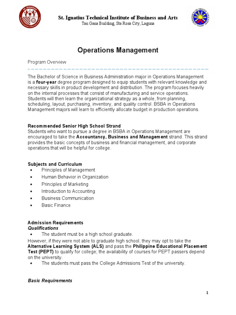 Operations Managements in Tourism and Hospitality | PDF | Operations ...