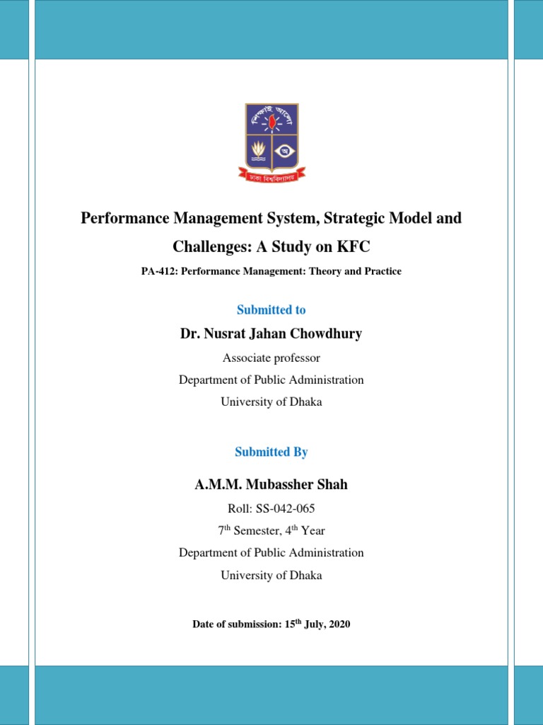KFC's Performance Management Challenges | PDF | Swot Analysis | Quality ...