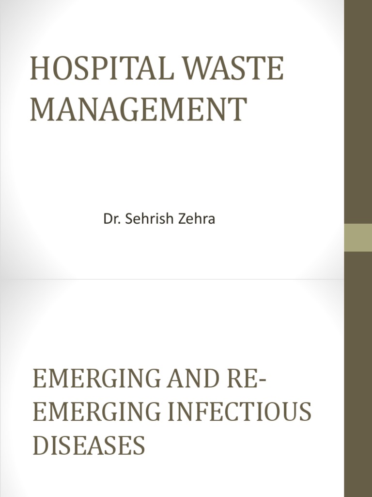 Hospital Waste Management Overview | PDF | Hospital Acquired Infection ...