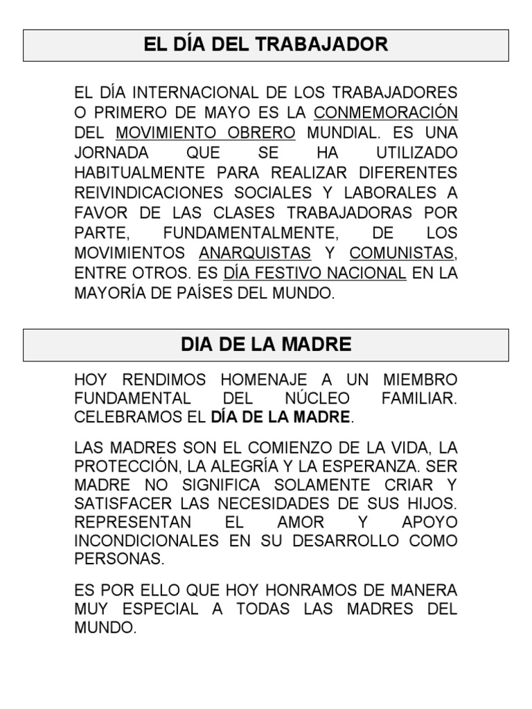 Dias Festivos Grandes | PDF | Honduras | Fiesta religiosa o feriado