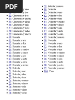 Numeros Del 300 Al 400 Escritos | PDF