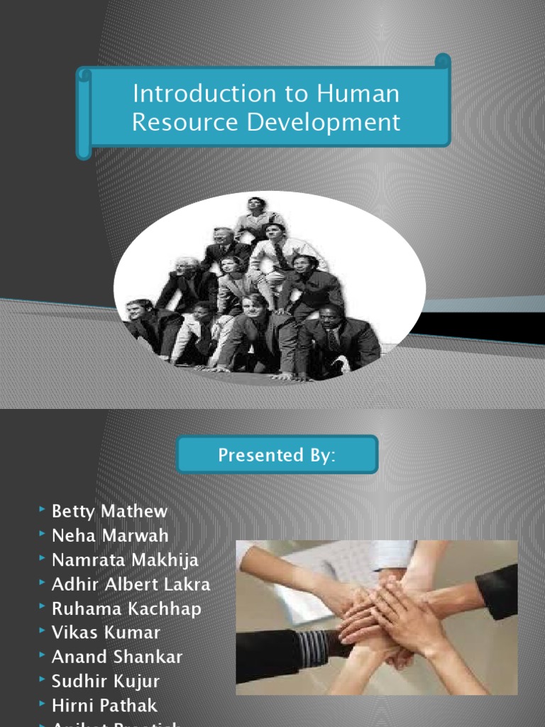 Introduction To Human Resource Development | PDF | Human Resources ...