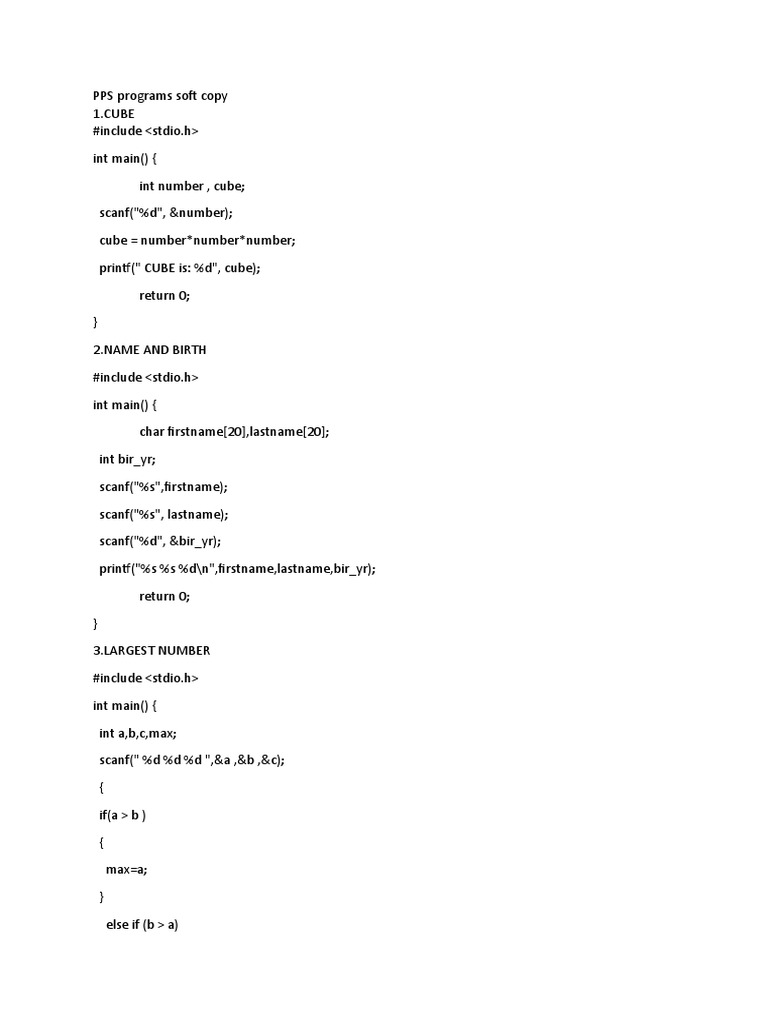 PPS Programs Soft | PDF | Computer Standards | Computer Science