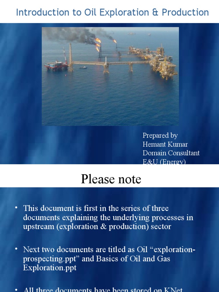 Introduction To Oil Exploration | PDF | Oil | Petroleum