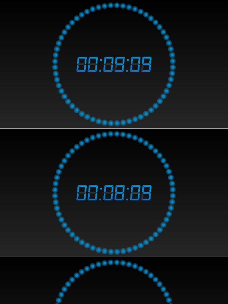 PowerPoint Countdown Timer Digital 10 Minutes Blue Widescreen | PDF
