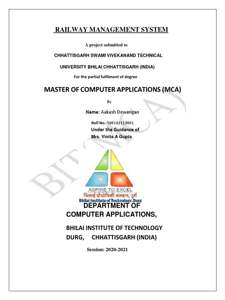 Railway Management System Project | PDF | Feasibility Study | Server ...