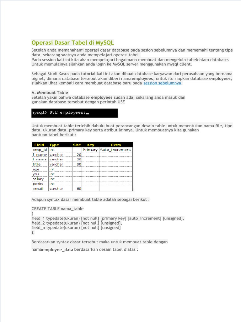 SQL Tingkat Dasar | PDF