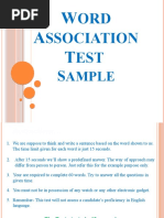 Word Association Test Examples For SSB | PDF | Curiosity | Mahatma Gandhi