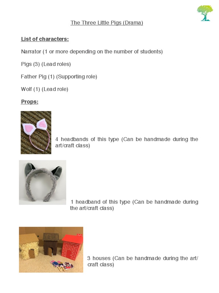 The Three Little Pigs (Drama) | PDF | Domestic Pig