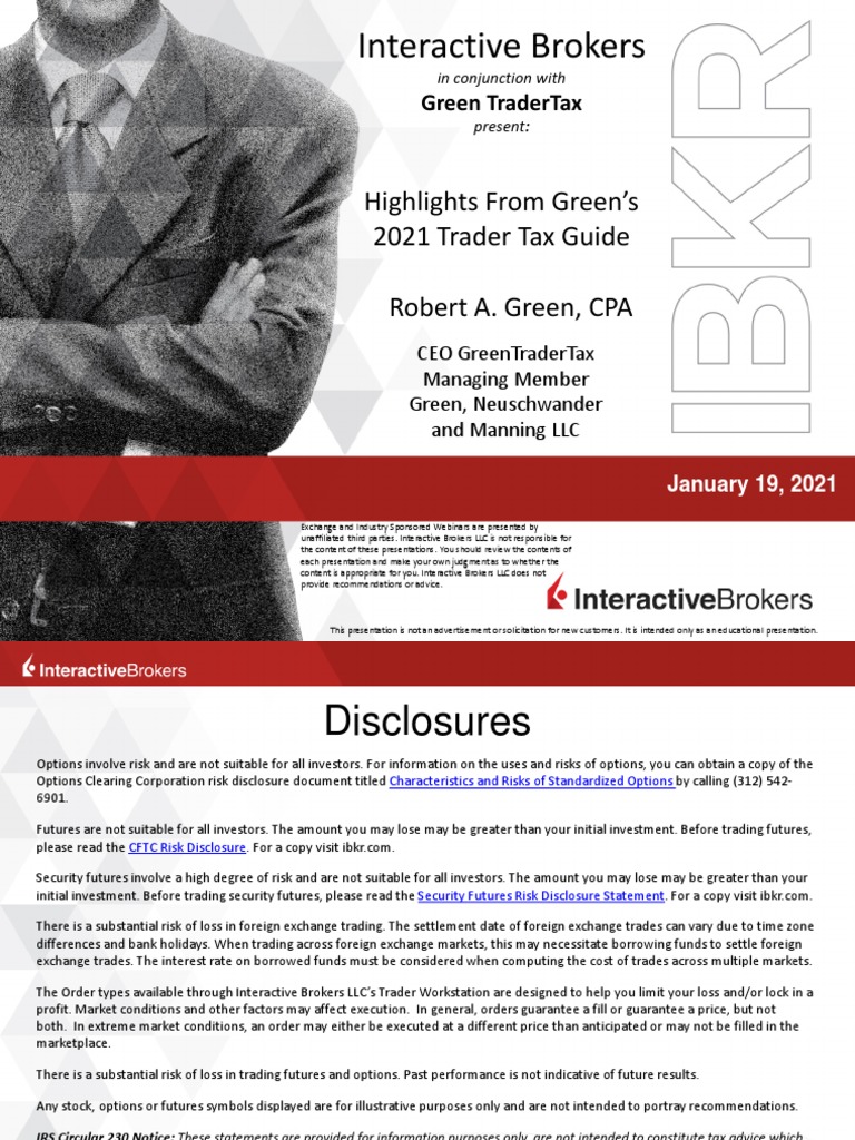 2021 WB 3610 Highlights From Greens 2021 Trader Tax Guide | PDF ...