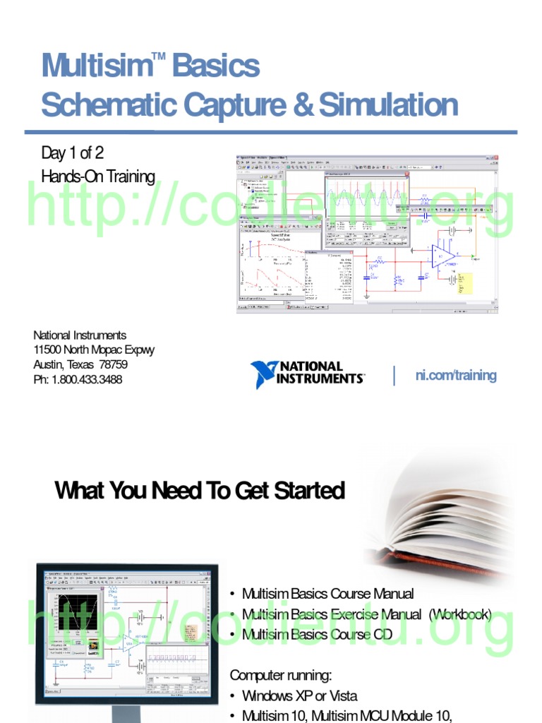 Multisim Basics Schematic Capture and Si | PDF | Spice | Simulation