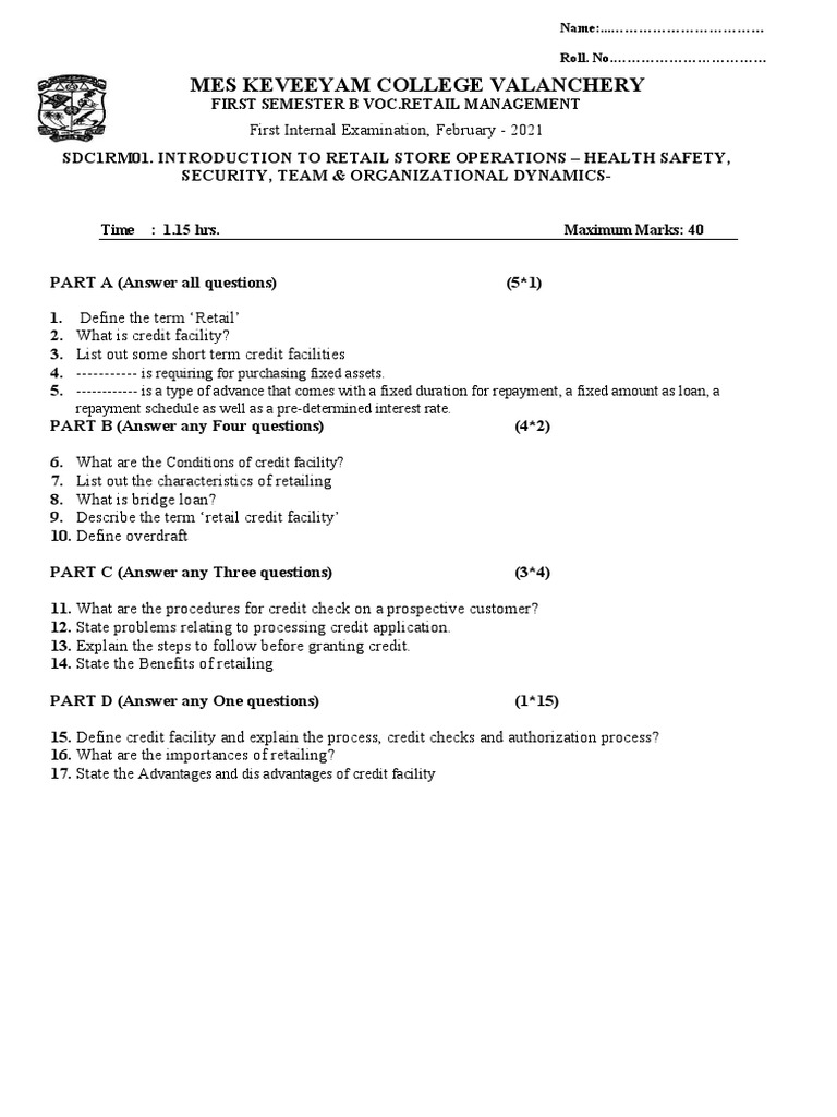 Introduction To Retail Store Operations | PDF