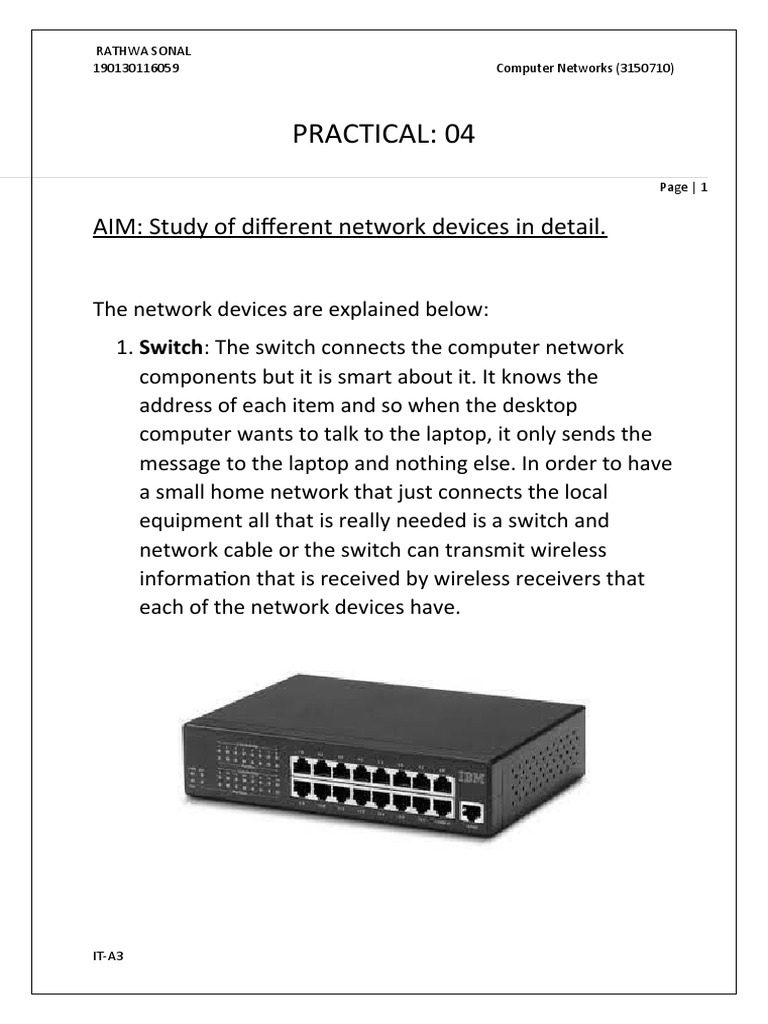 Practical 4 | PDF | Router (Computing) | Computer Network