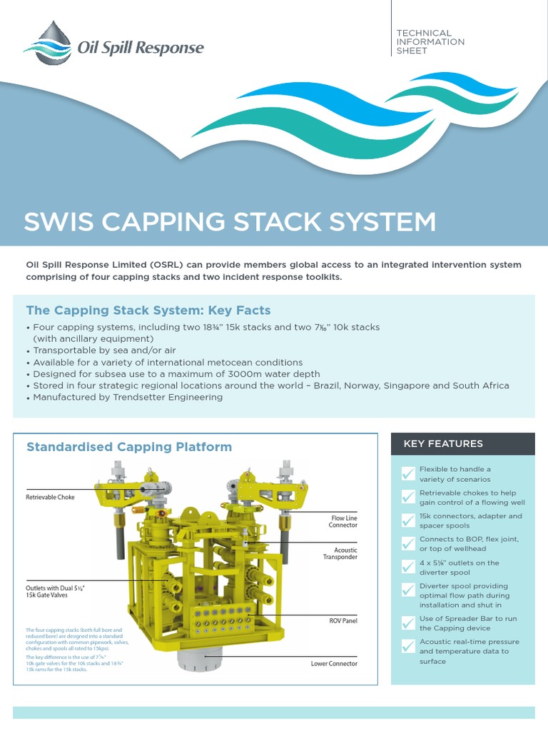 The Capping Stack System: Key Facts | PDF | Valve | Gas Technologies