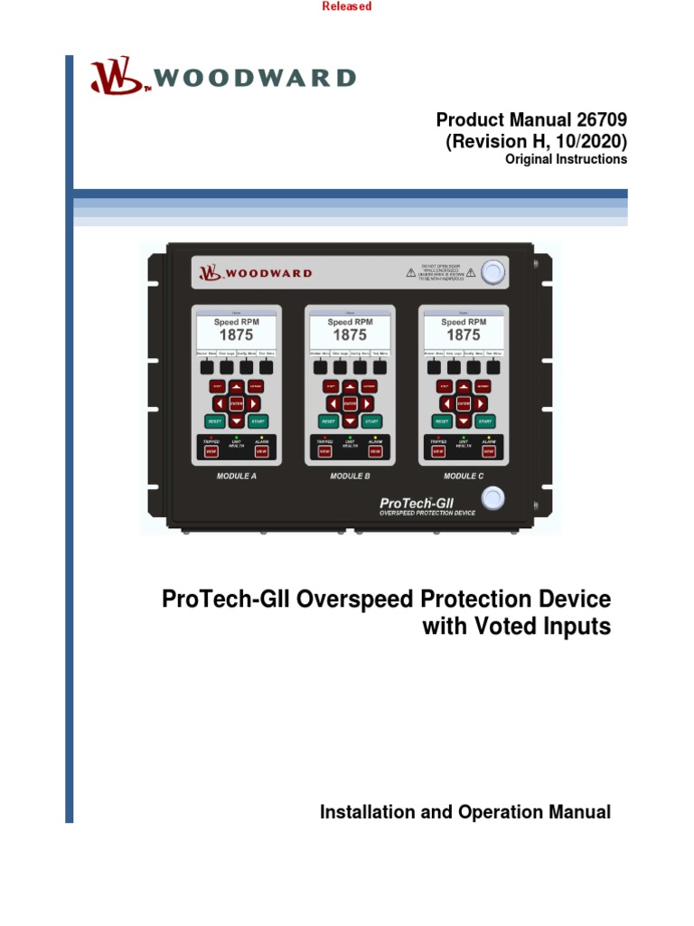 Protech-Gii Overspeed Protection Device With Voted Inputs: Product ...