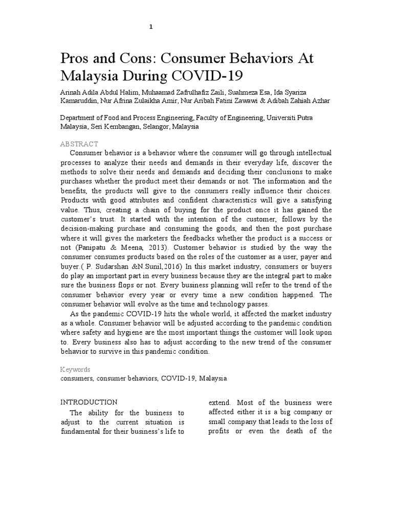 Article PROS and CONS | PDF | Consumer Behaviour | Behavior