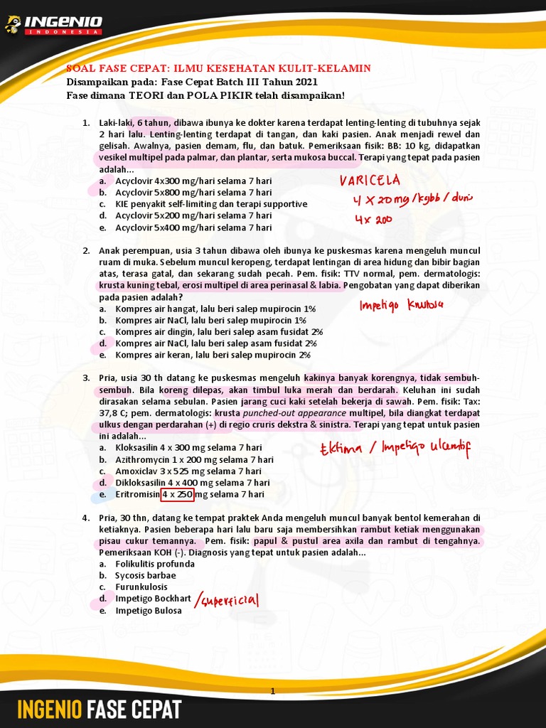 Chika Ikk - Soal Fase Cepat - Batch III 2021 | PDF | Sains & Matematika