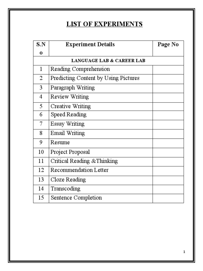 Lab MANUAL-advanced Reading and Writing-Nw | PDF | Reading ...