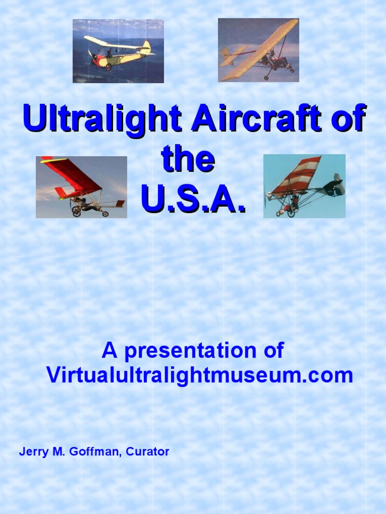 Ultralight Aircraft of The U.S.A | PDF | Monoplane | Glider (Sailplane)