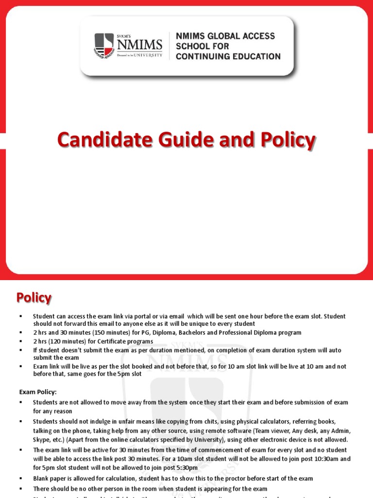 Candidate Guide and Policy | PDF | World Wide Web | Internet & Web