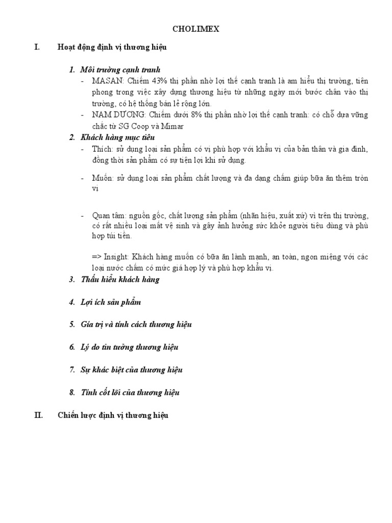 CHOLIMEX | PDF