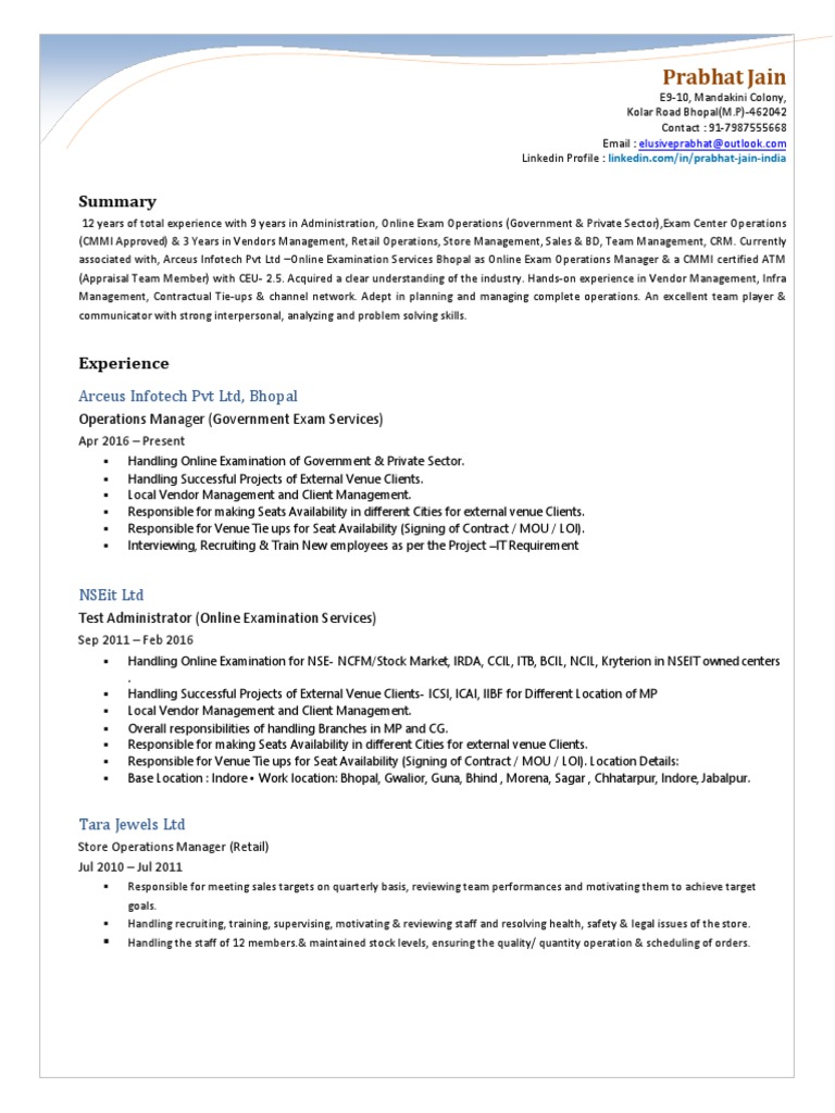 Prabhat Jain: Arceus Infotech PVT LTD, Bhopal | PDF | Videotelephony ...