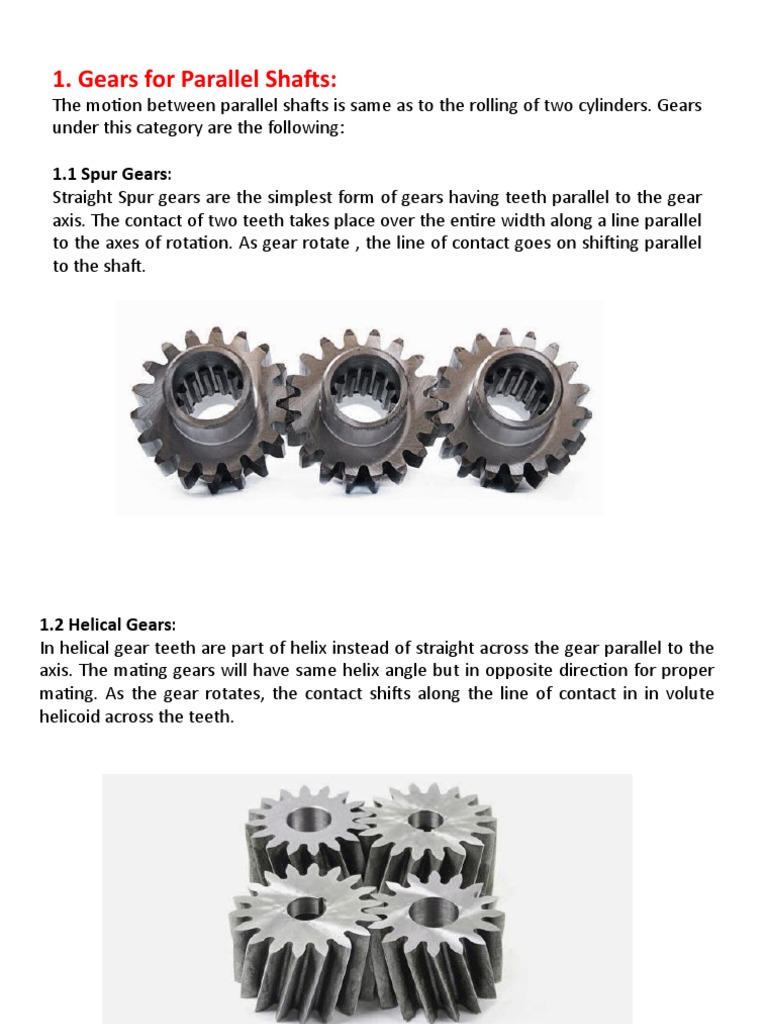 Gears Presentation | PDF | Gear | Mechanics