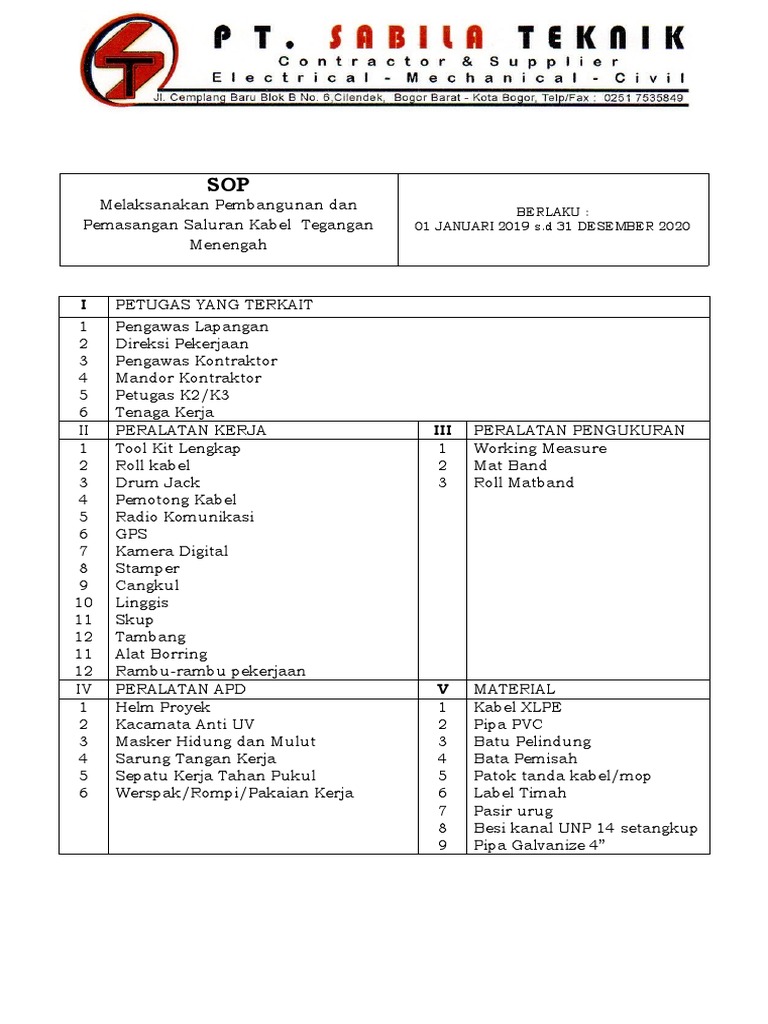 Sop Dis JTM JTR | PDF