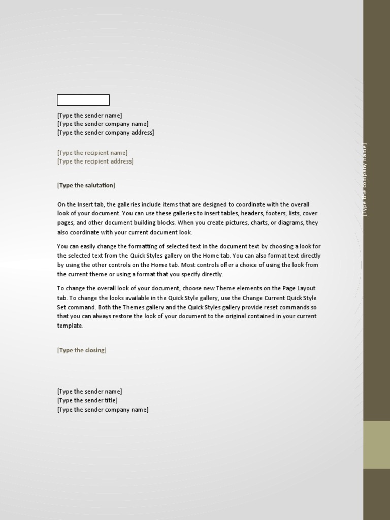 (Type The Recipient Name) (Type The Recipient Address) | PDF