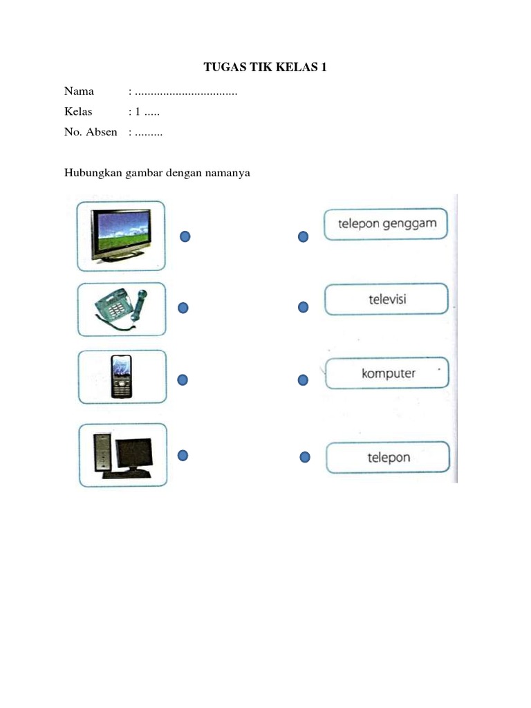 Tugas Tik Kelas 1 | PDF