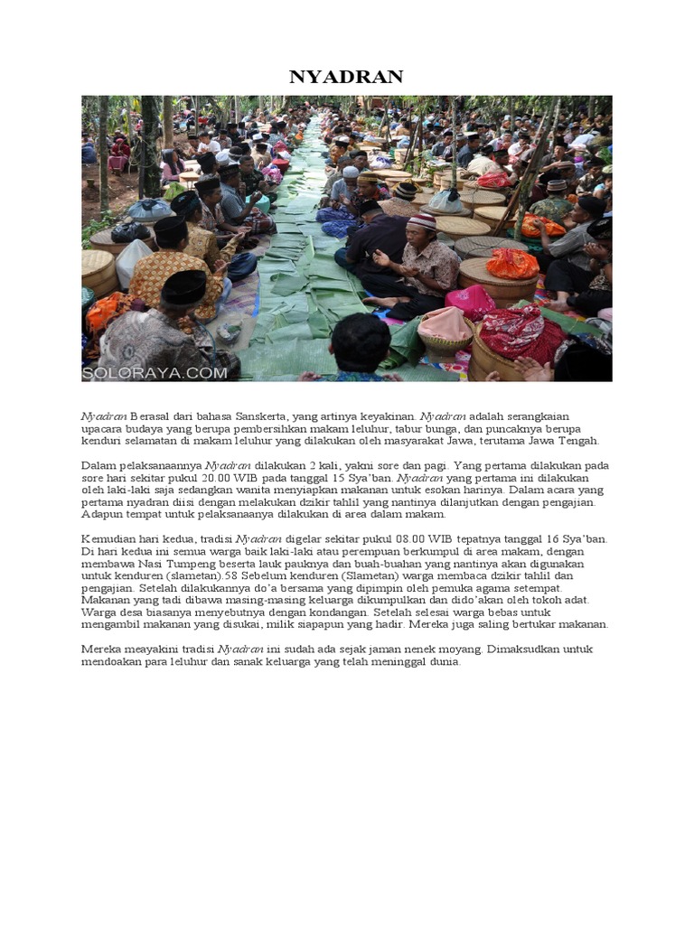 NYADRAN | PDF | Seni | Agama & Spiritualitas