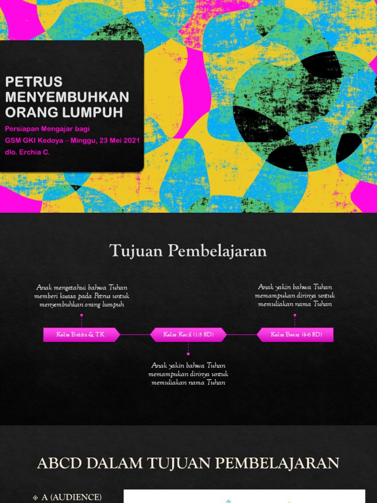 Petrus Menyembuhkan Orang Lumpuh | PDF | Karier & Perkembangan ...