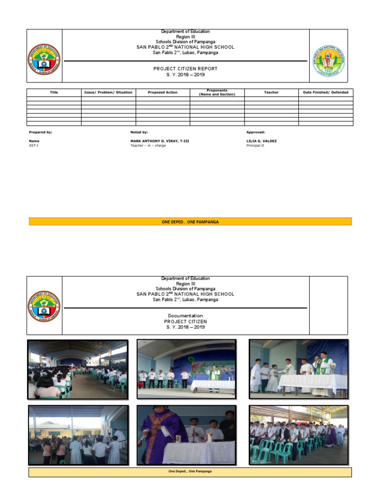 Project Citizen List Report | PDF