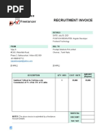 Recruitment Agency Invoice Template | PDF