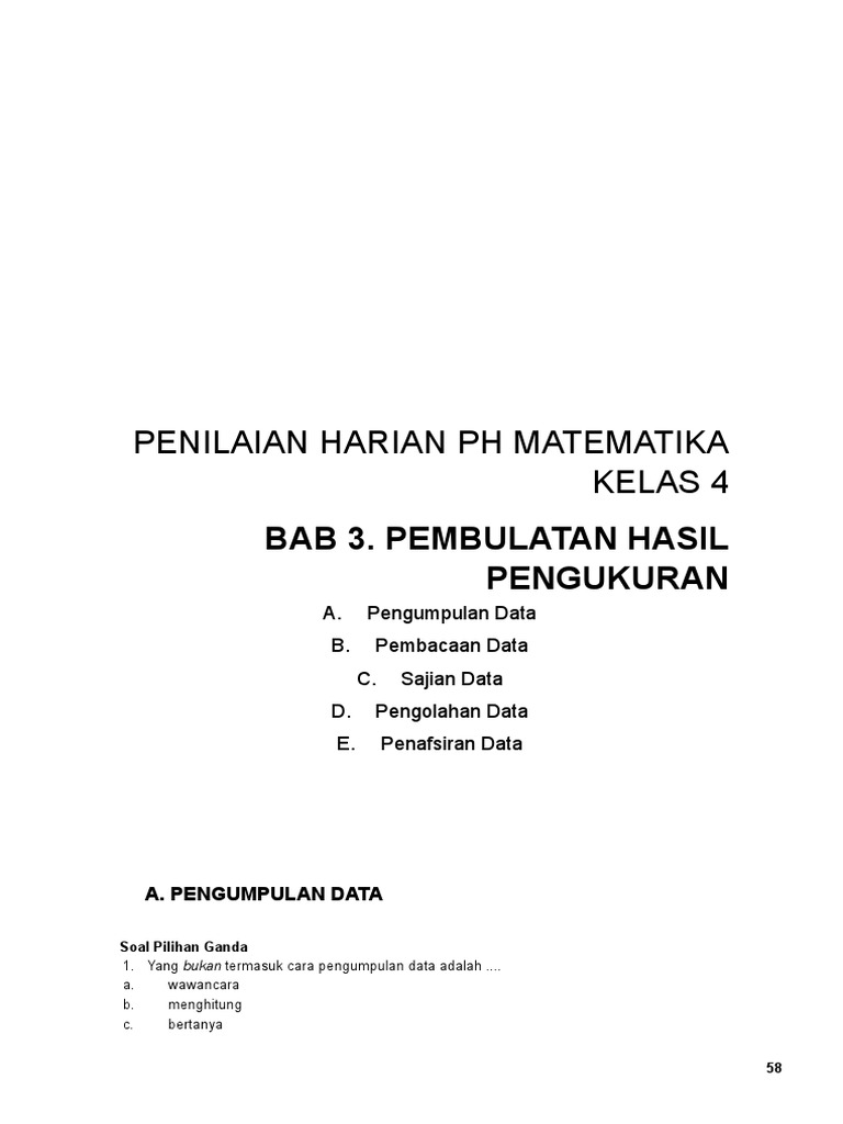 PH MTK k4 Bab 3 | PDF